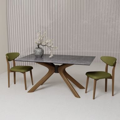 Calesa Ceramic Dining Table – Scratch, Heat & Stain Resistant | AIF London