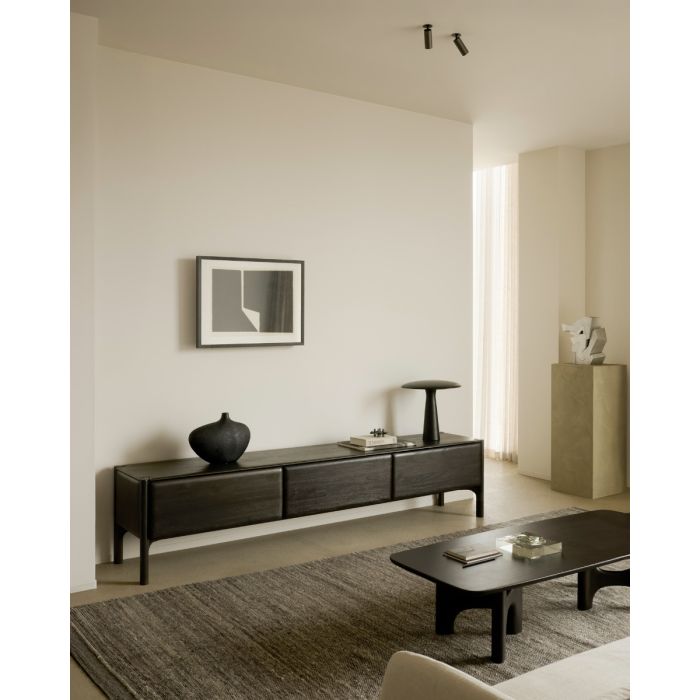 Ethnicraft PI TV Cupboard | Dark Brown Teak from Adventures in Furniture